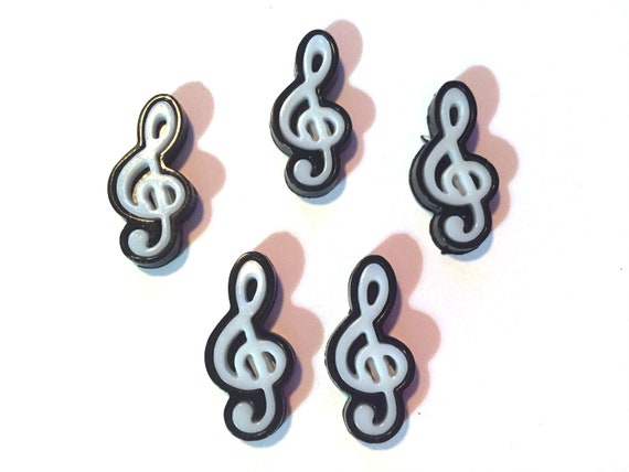 Treble Clef Buttons Galore Shank Back Music Notes 1335 I | Etsy
