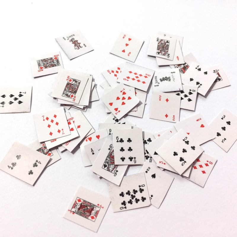 Miniature Playing Cards - Etsy