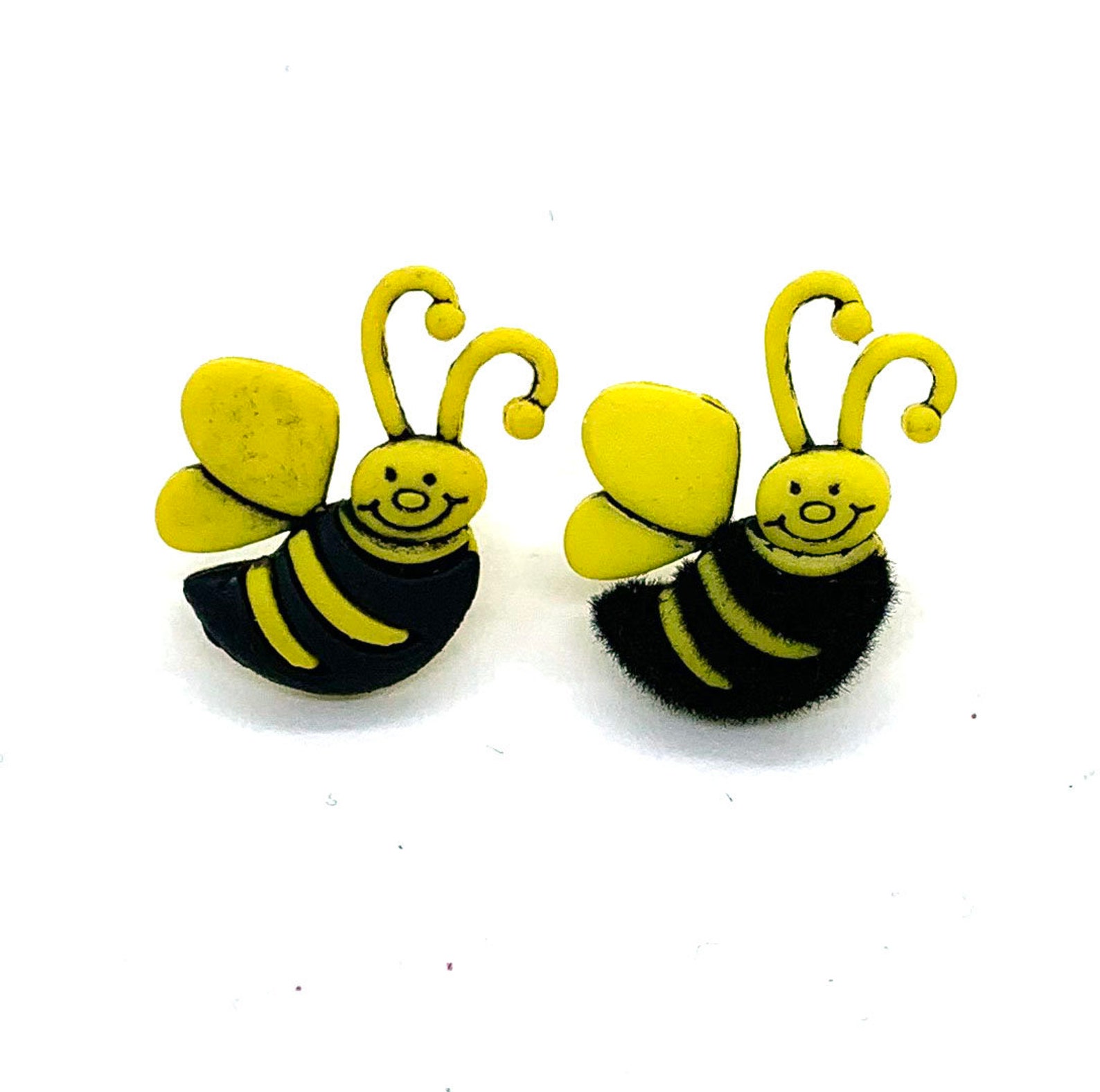 Bumble Bee Buttons Bees Shank Flat Back Choice Jesse James - Etsy