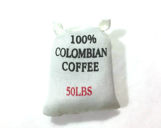 Miniature Coffee Sack 50lb Bag Dollhouse Kitchen Food Miniatures 587 - Etsy