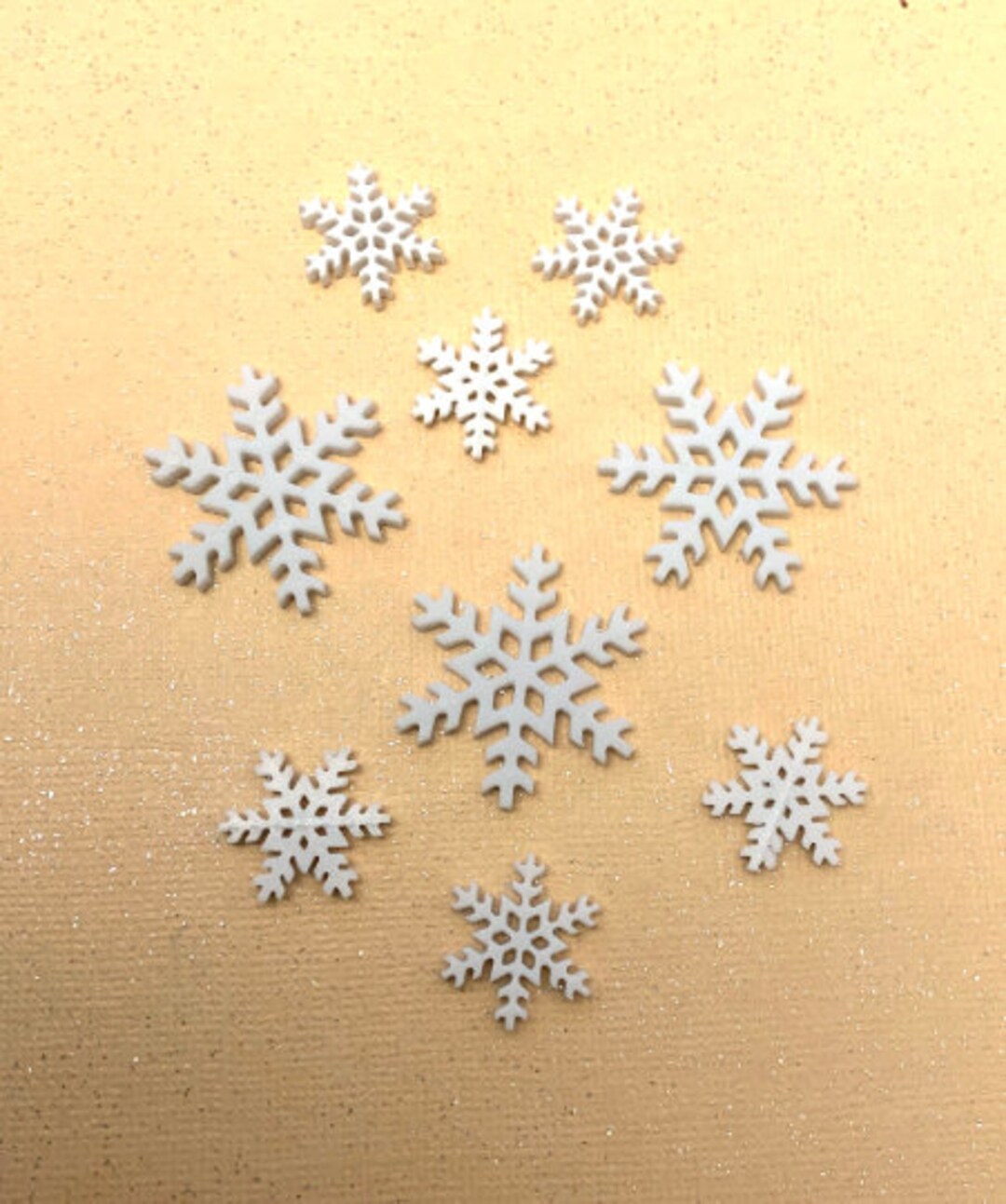 Snowflake Buttons Galore Collection Blizzard Set of 9 Shank Back & Flat ...