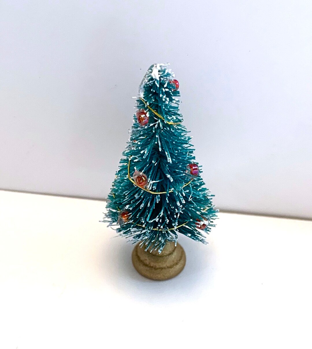 Miniature Decorated Christmas Tree Dollhouse Holiday Home Decor ...