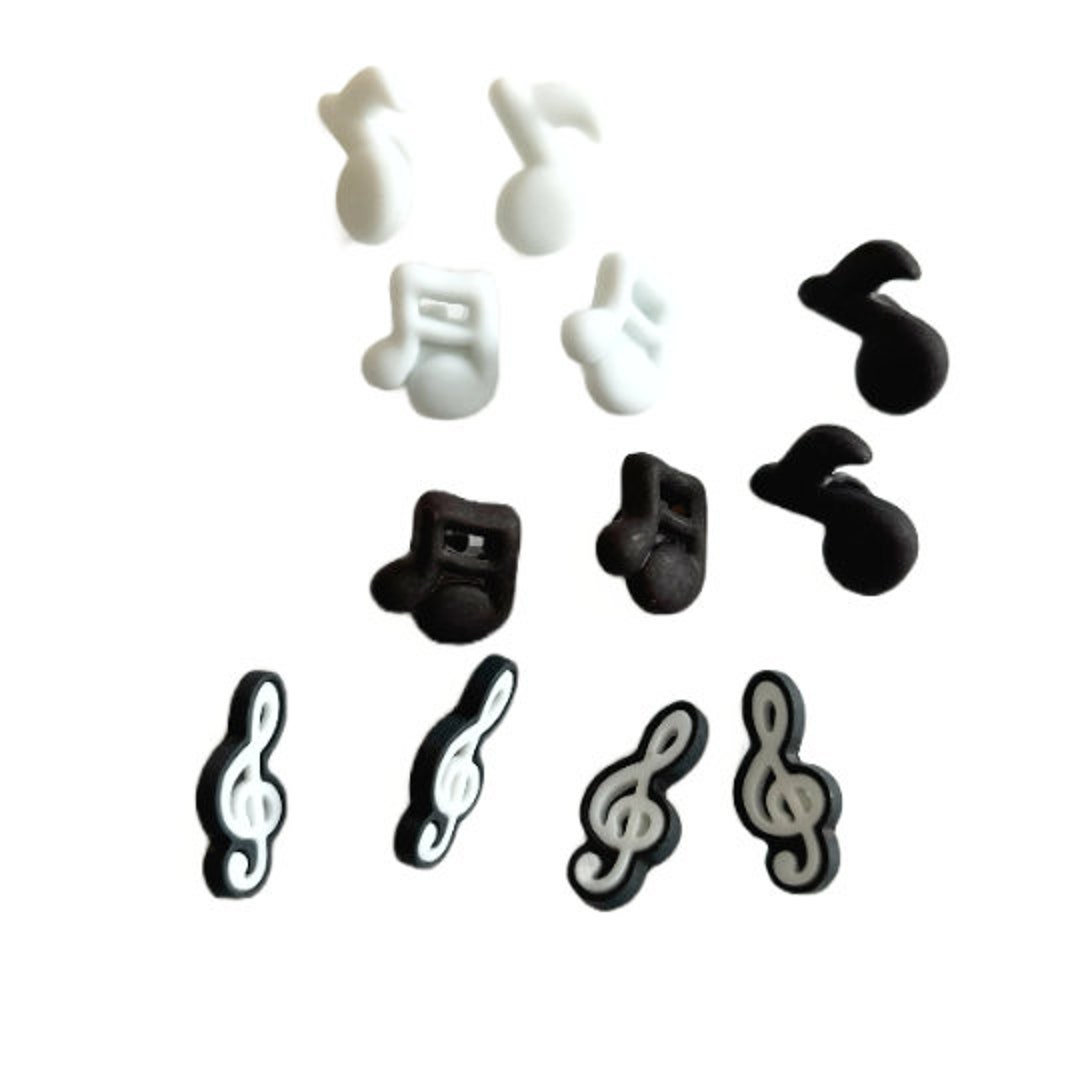 Music Buttons Galore Collection Notes Treble Clefs Shank Back - 1335 - Etsy