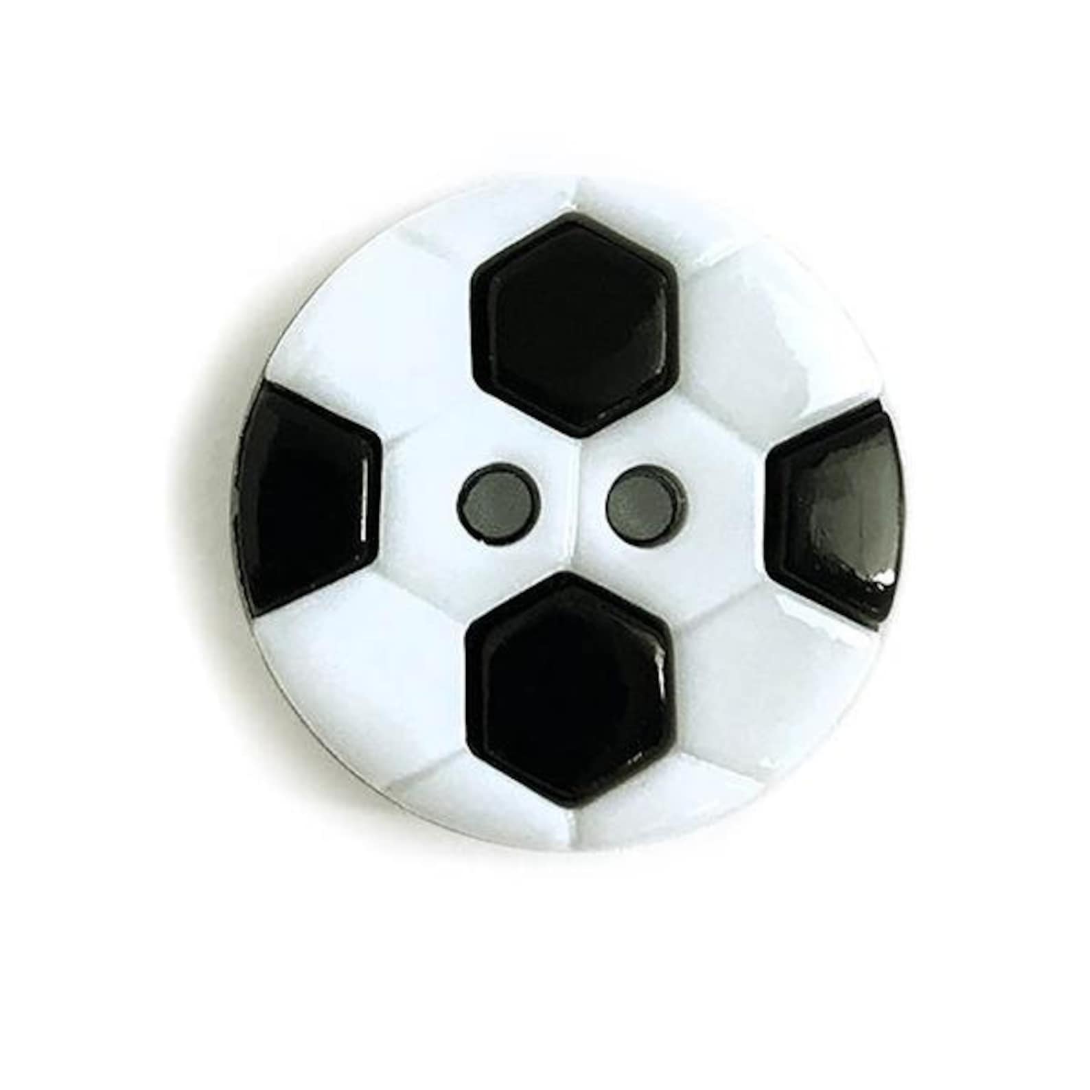 Soccer Ball Buttons Galore Two Hole Sew Thru Football 1178 C | Etsy