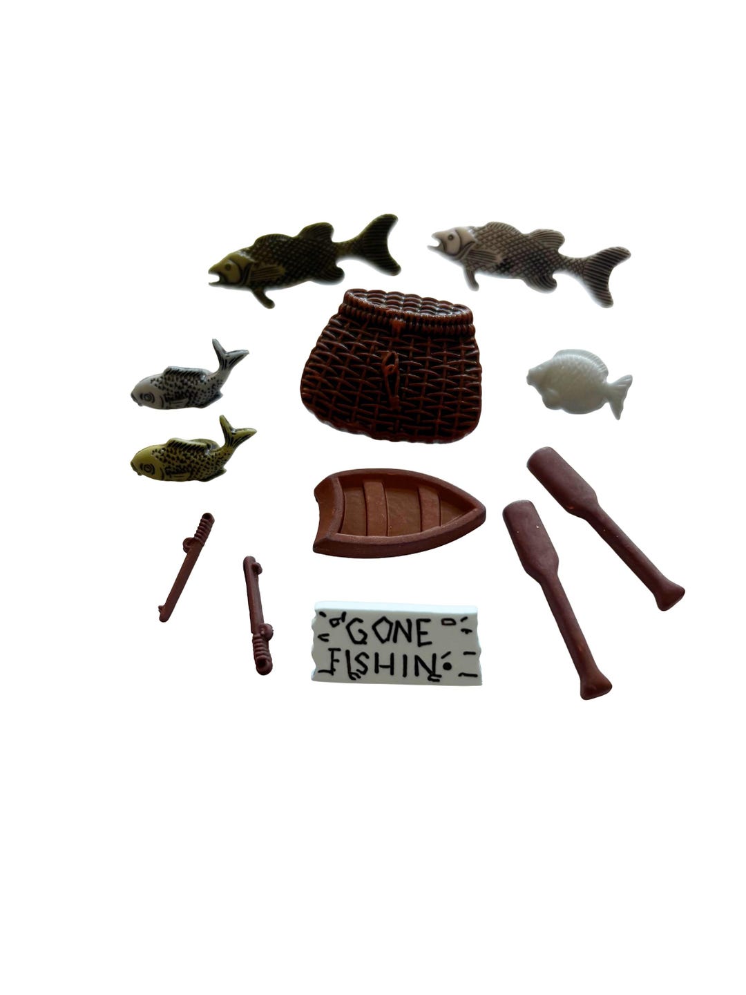 Fishing Buttons Galore Collection Shank & Flat Back Embellishment Craft ...
