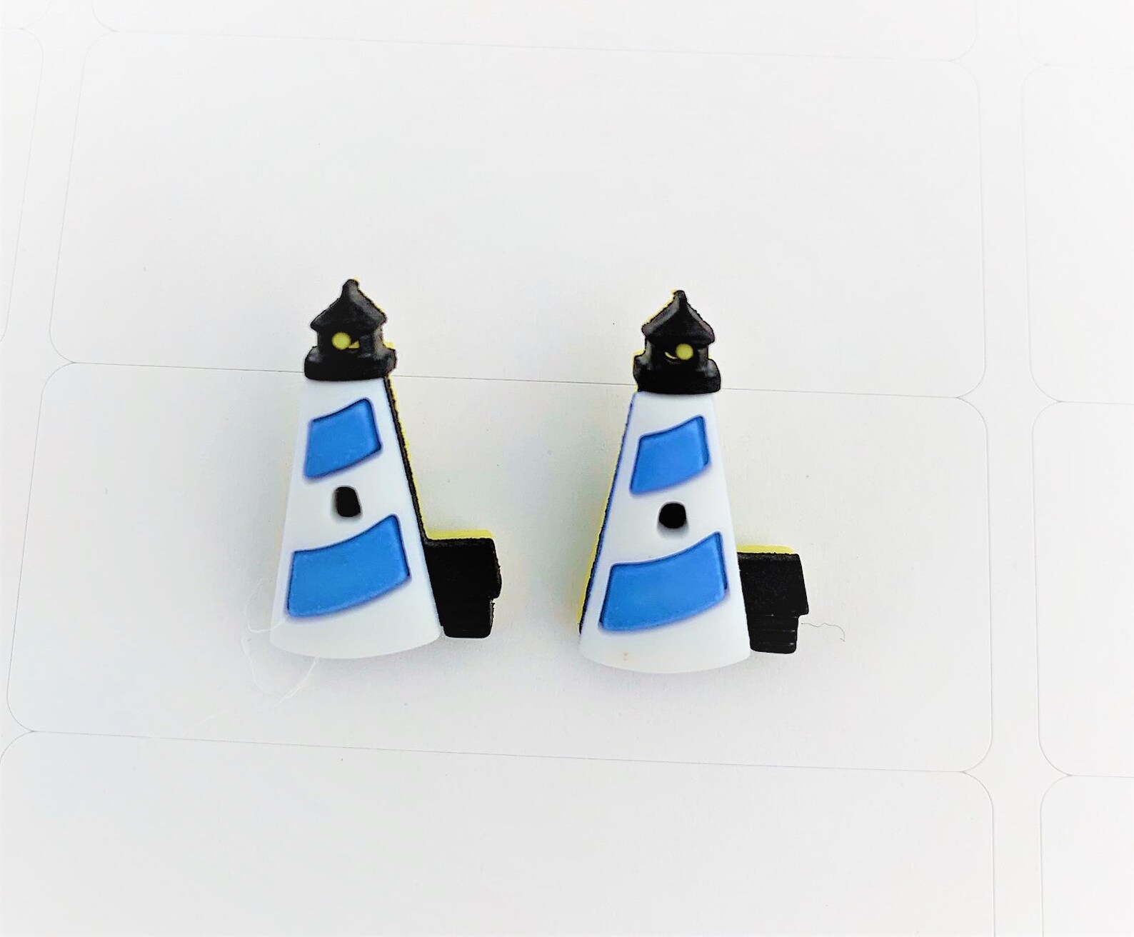 Lighthouse Buttons Galore Red Black Blue Color Choice 3D Light | Etsy