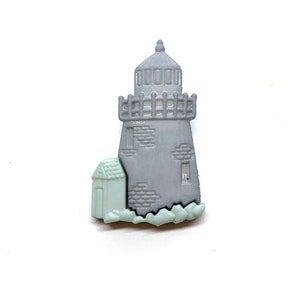 Turquoise Lighthouse Buttons Ocean View Shank Back Jesse James Dress It ...