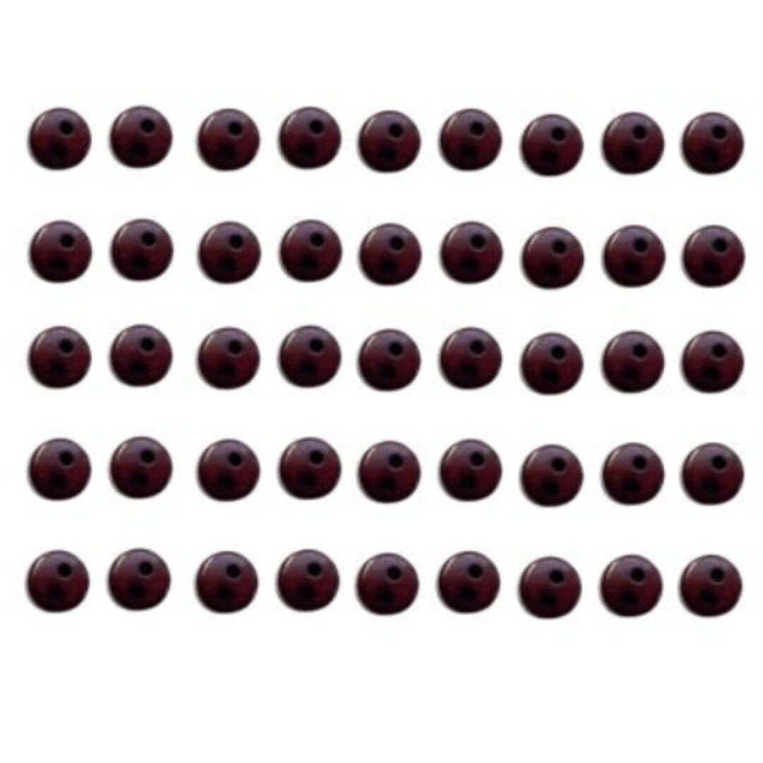 6MM Mini Round Buttons Collection CHOCOLATE BROWN 1/4 Sold by Weight ...