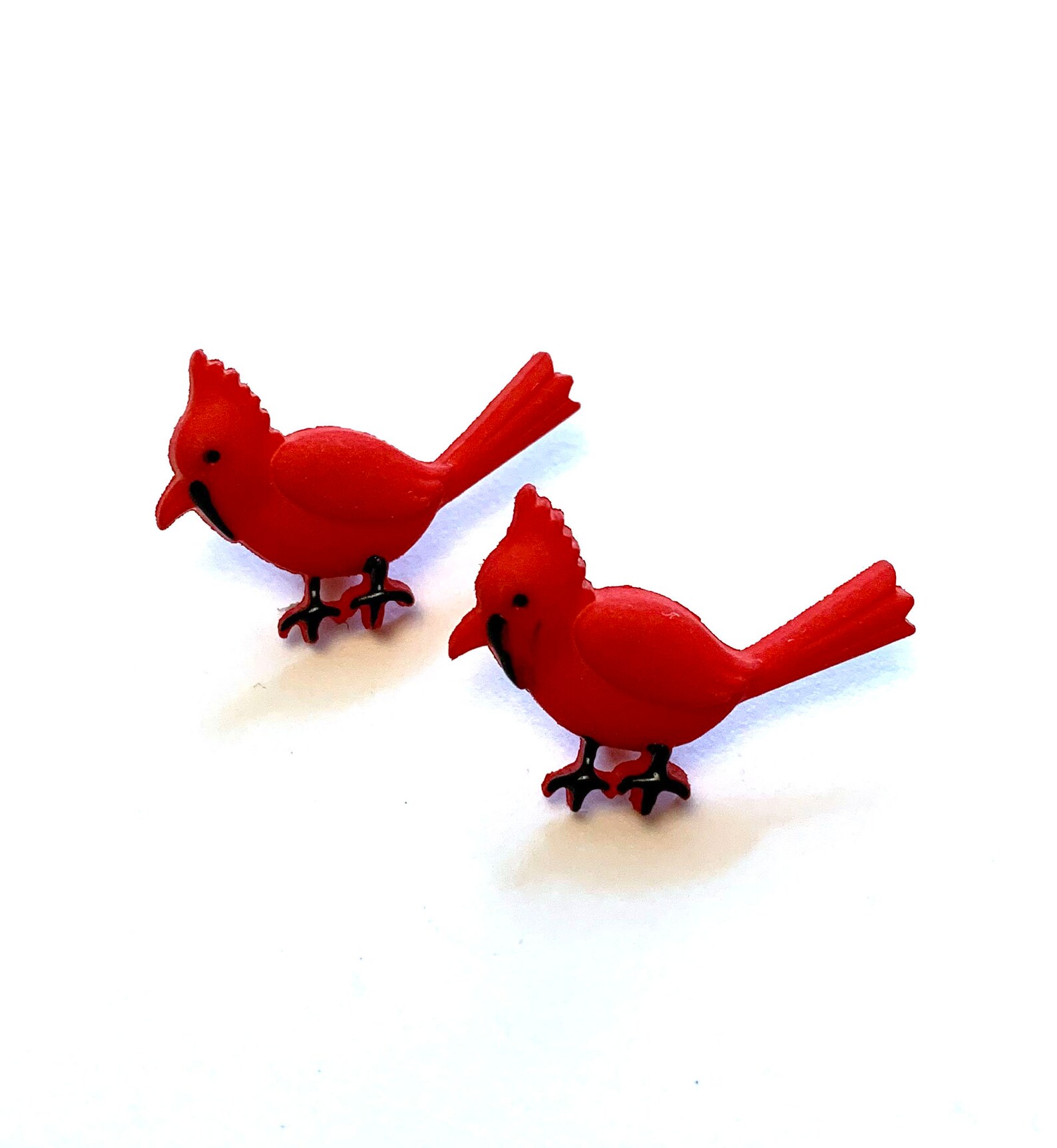 Red Christmas Cardinal Buttons Birds Shank Flat Back Choice - 60 - Etsy
