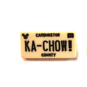 Disney CARS License Plates Buttons KA-CHOW Color Choice Shank Back ...