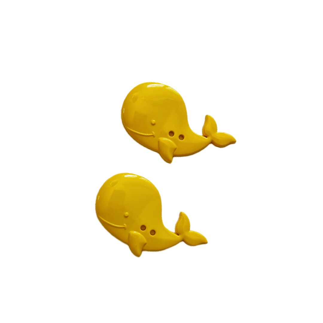 Whale Buttons Two Hole Sew Thru Flat Backs Color Choice - 1110 - Etsy