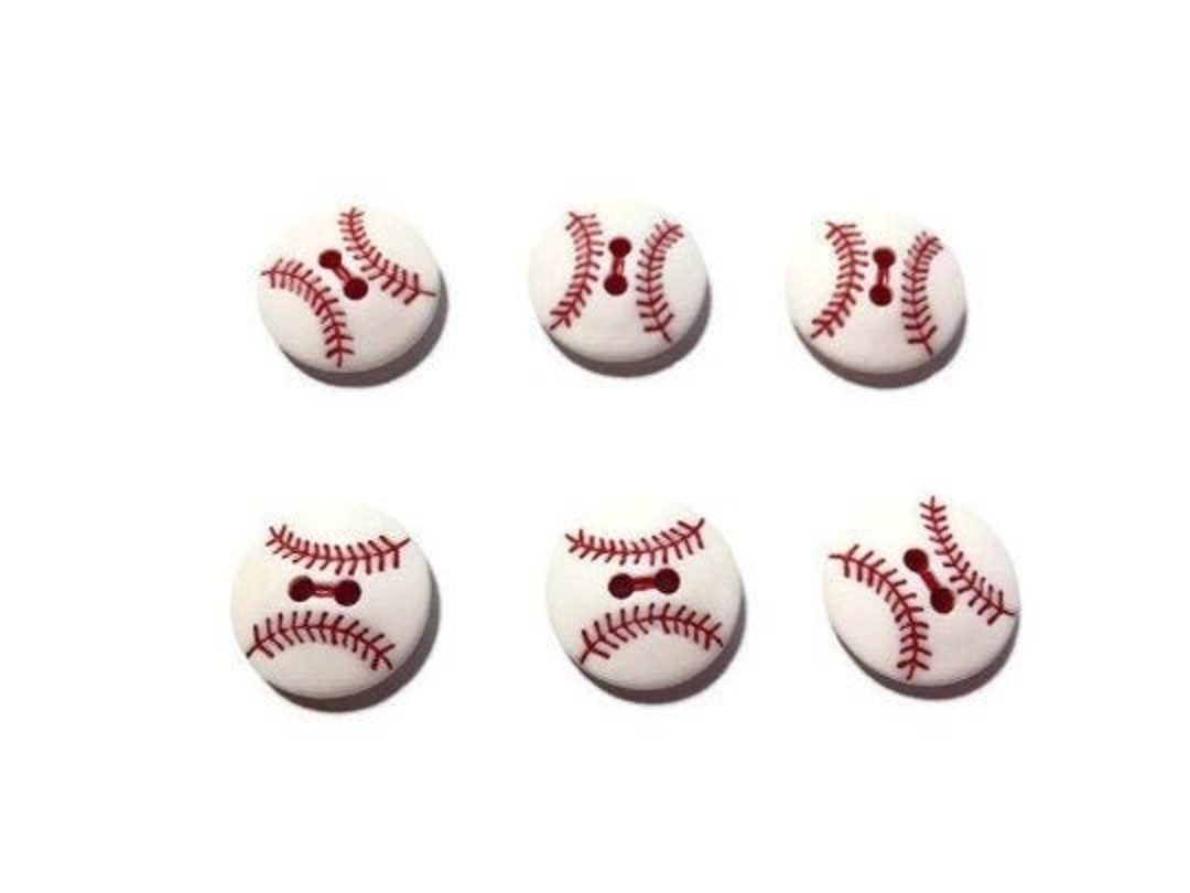 Mini Baseball Buttons Galore 5/8 Two Hole Sew Thru Flat Back 1302 - Etsy