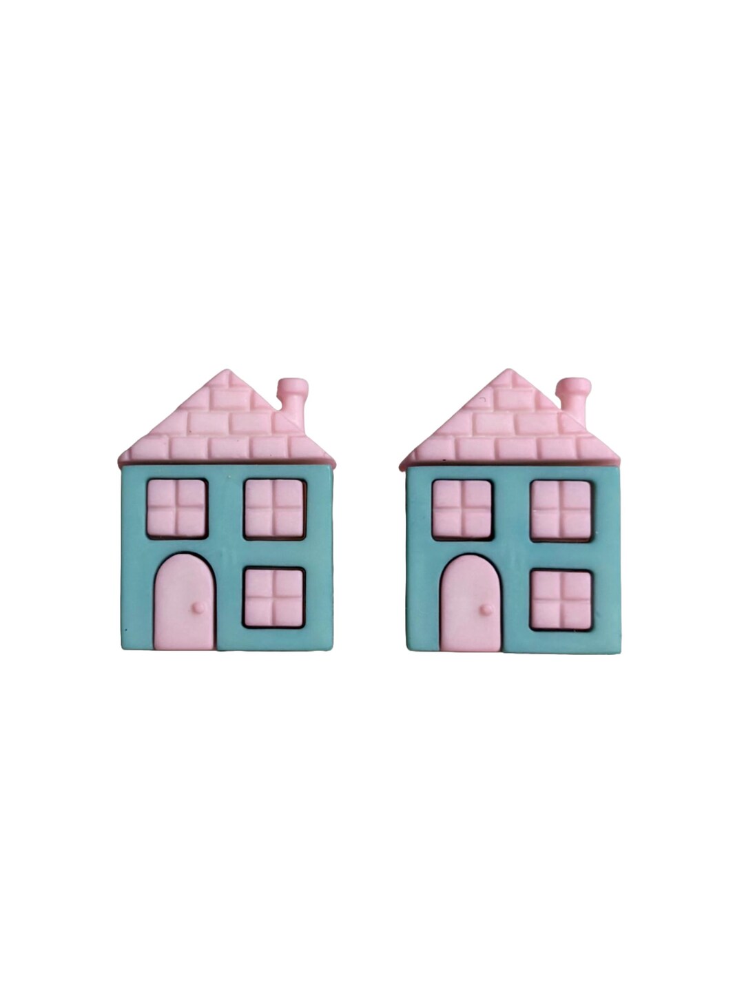 House Buttons Collection Sage Green Home Style Shank Flat Back Choice ...