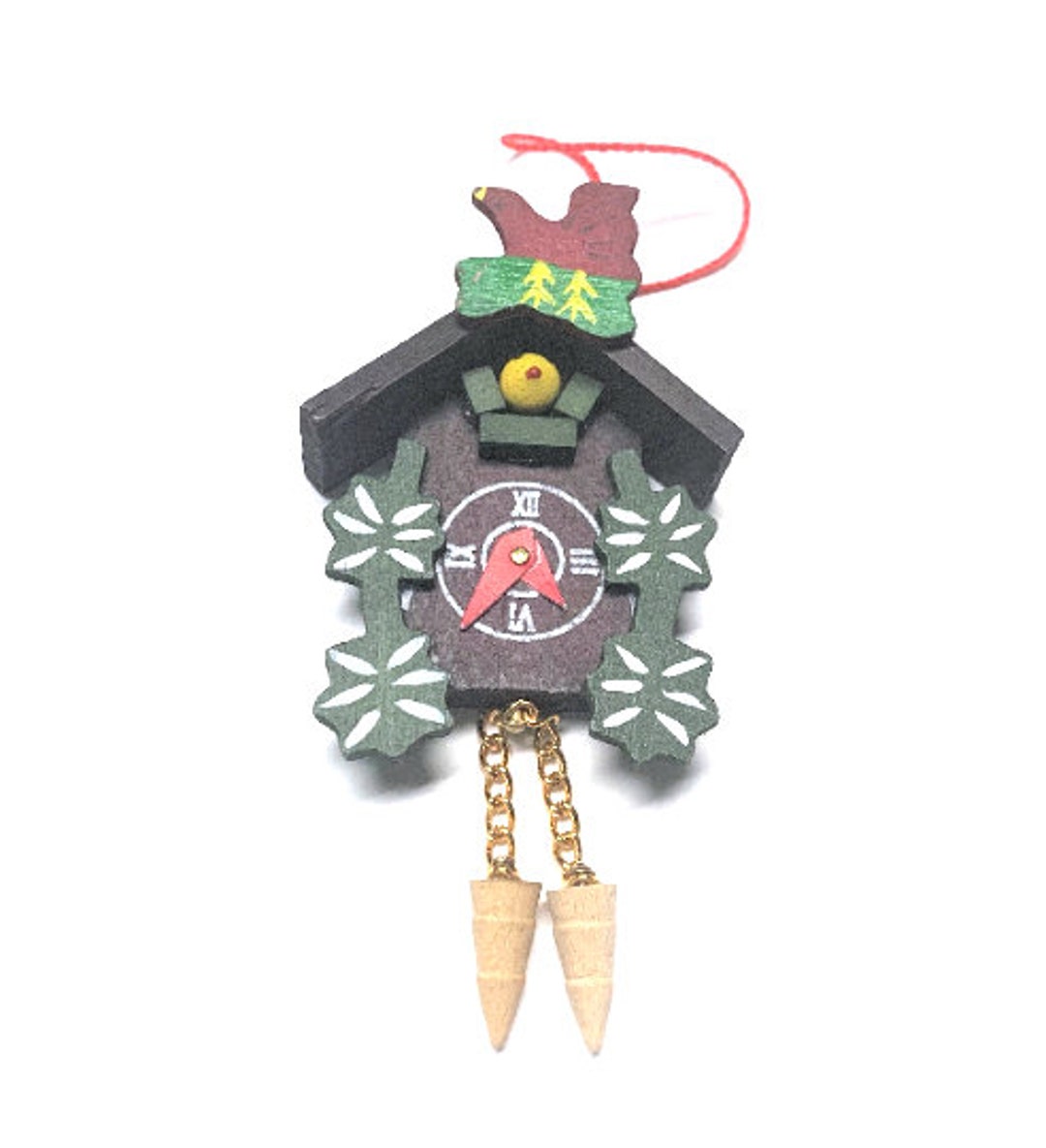 Miniature Wood Cuckoo Clock Dollhouse Home Decor - 316 - Etsy