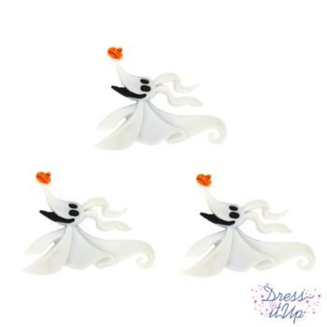 Disney Zero Ghost Buttons Nightmare Before Christmas Shank Back ...