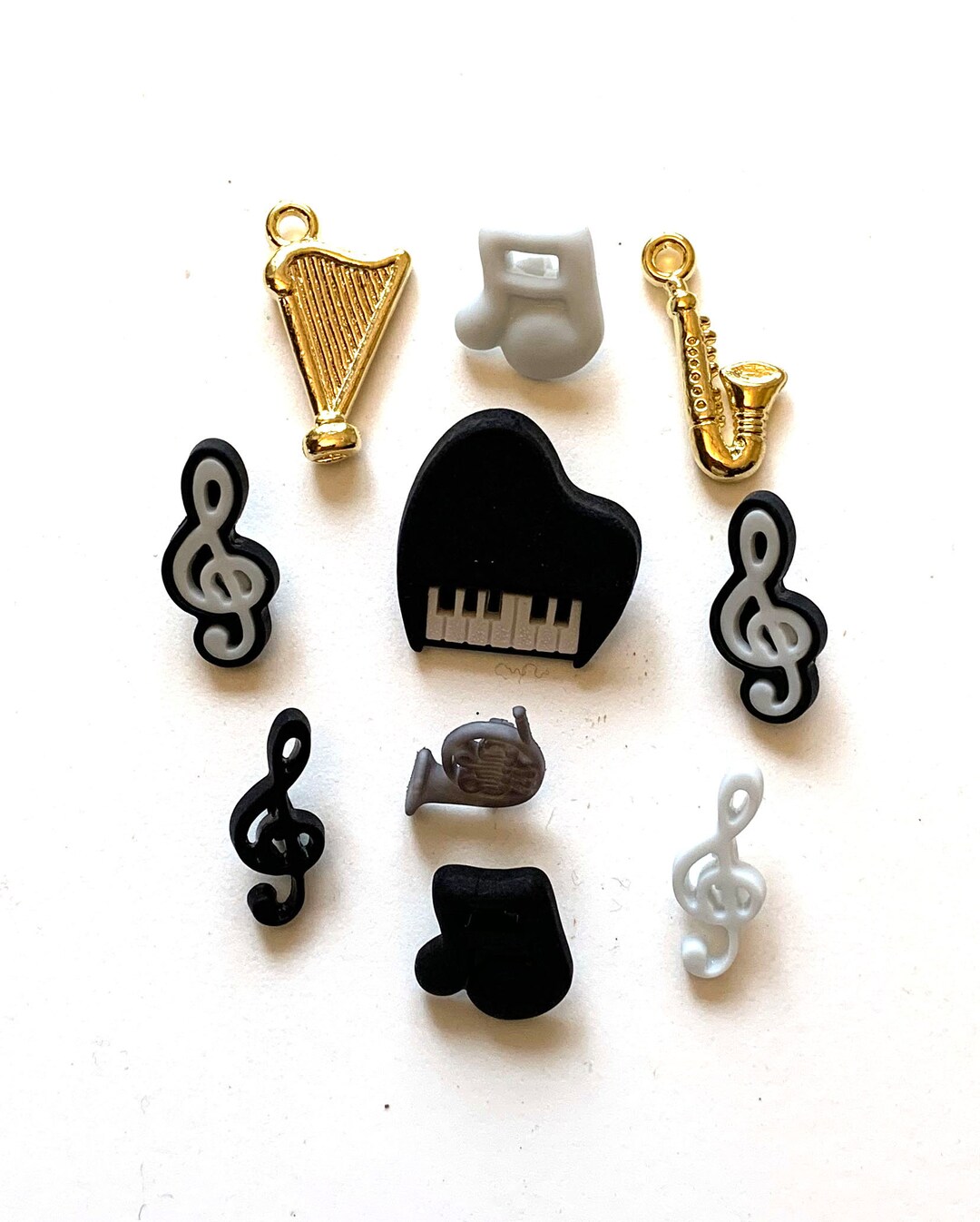 Music Buttons Galore Collection Shank & Flat Backs Loop End- 1335 A - Etsy