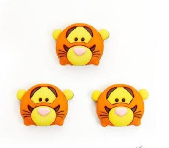 Disney Tigger Buttons Tsum Tsum Tiger Shank Back Licensed | Etsy