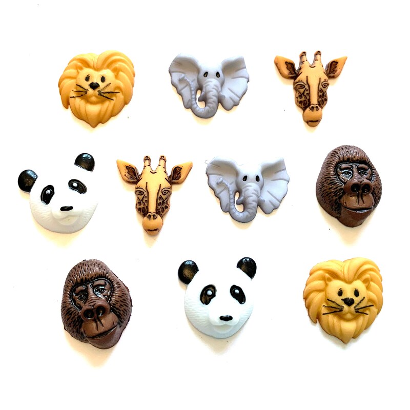 Animal Buttons - Etsy