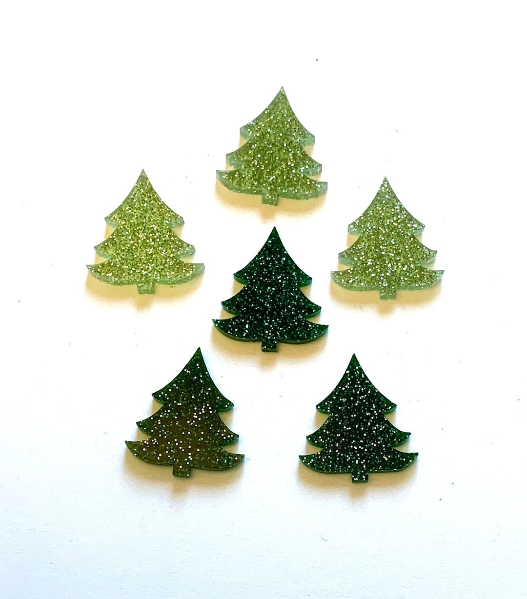 Mini Tree Embellishment Iridescent Flat Back Craft Supply - 686 - Etsy