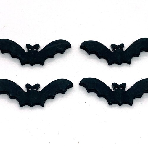 Bats Buttons Galore Collection Two Hole Sew Thru Set of 8 Flat | Etsy