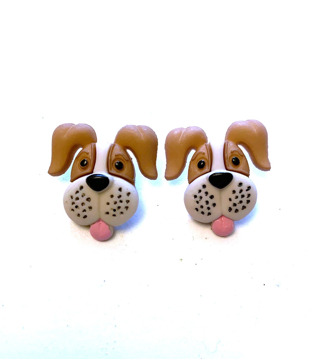 Beagle Dog Buttons Terrier Fuzzy Faces Shank Back Jesse James Dress It ...