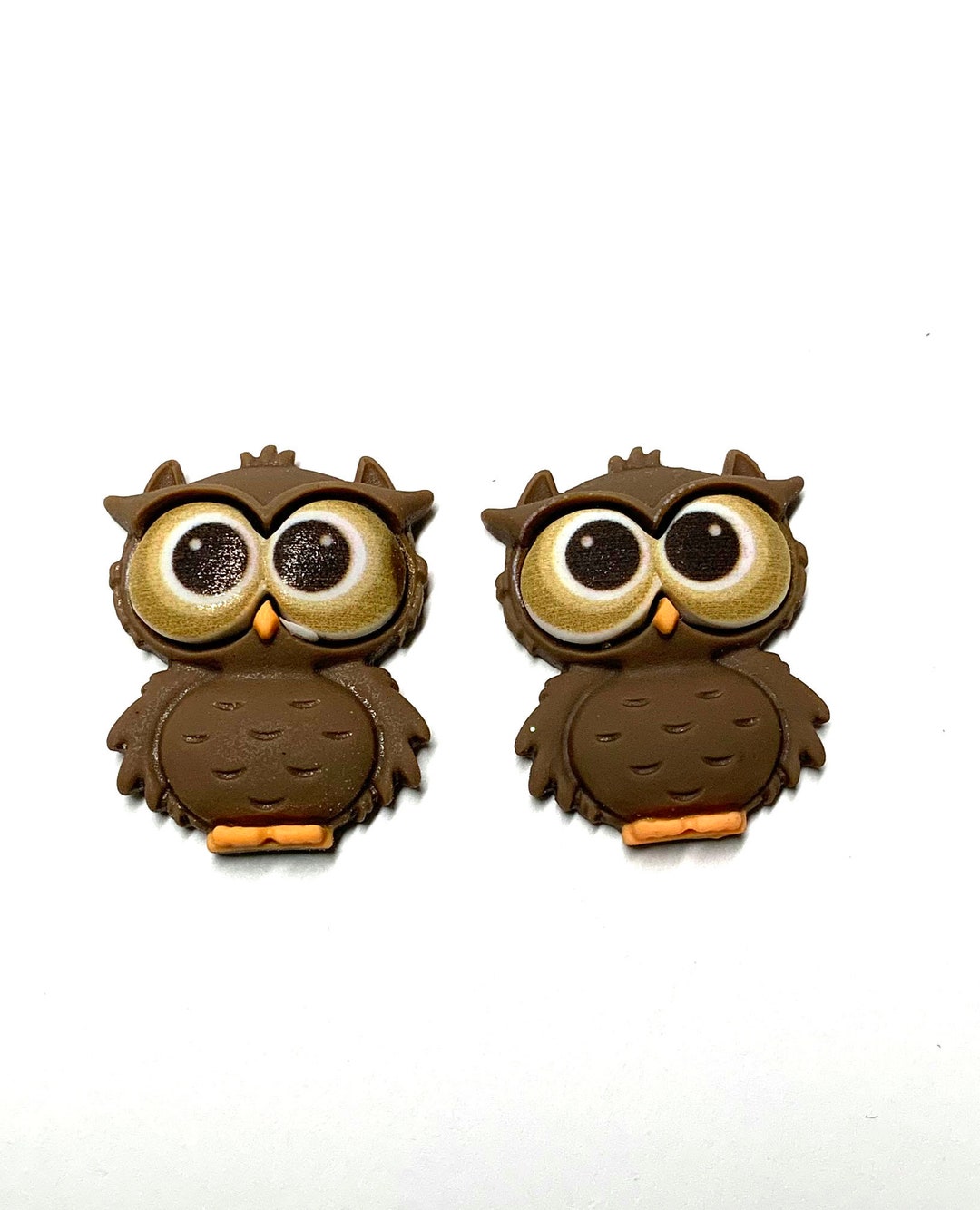Owl Embellishments Flat Back Craft Supply by Shelly - 1531 S - Etsy