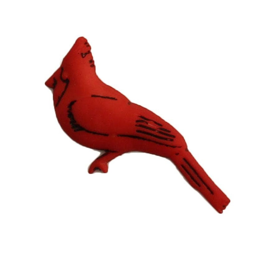 Red Cardinal Embellishments Birds Flat Backs No Loop Craft Supply by ...