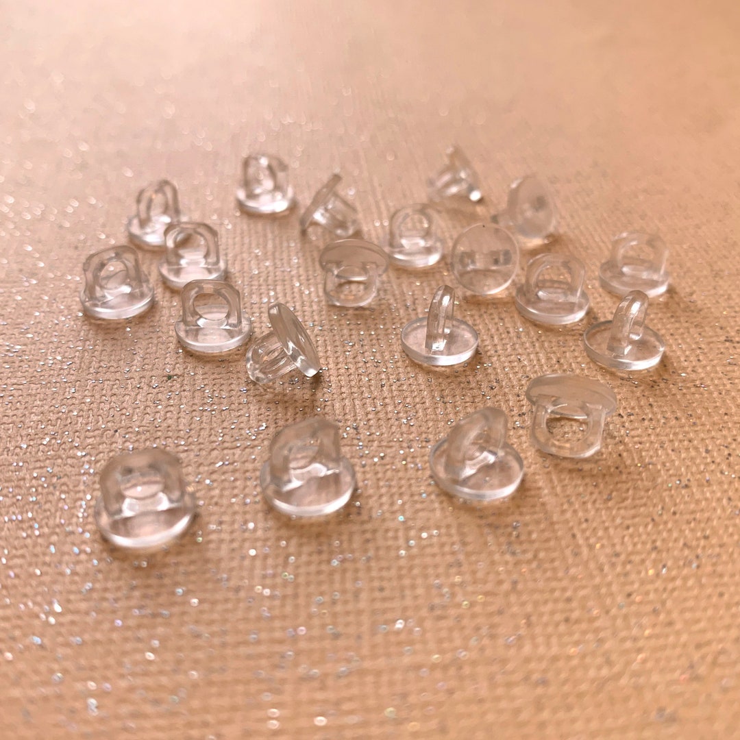 Make A Button Shank Backs Clear Acrylic 8MM 5/16 Craft Supply by ...