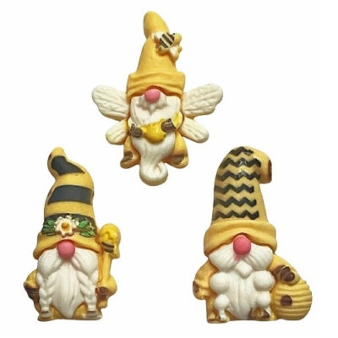 Honey Bee Gnomes Embellishment Collection Flatbacks Craft Supply by ...