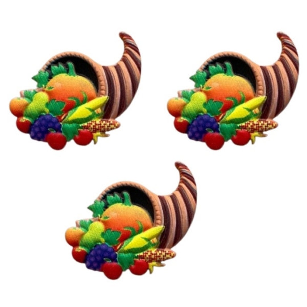 Cornucopia Embellishments Thanksgiving Flat Backs Craft Supply 1479 D ...
