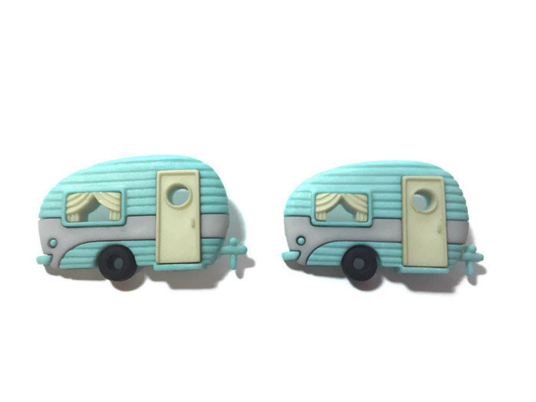 Camper Buttons RV Hitting the Trail Shank Flat Back Choice Camping ...