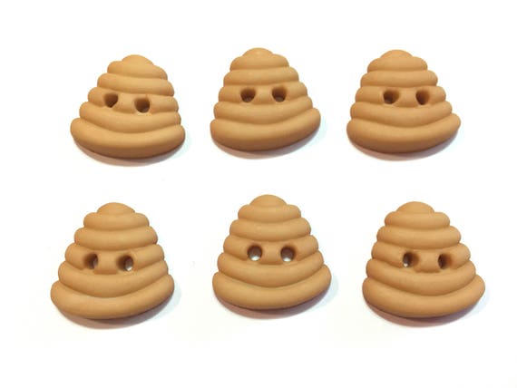 Bee Hive Buttons the Birds and the Bees Two Hole Sew Thru Flat - Etsy