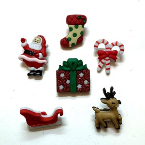 Christmas Eve Buttons Galore Collection Set of 6 Shank Back - 690 - Etsy