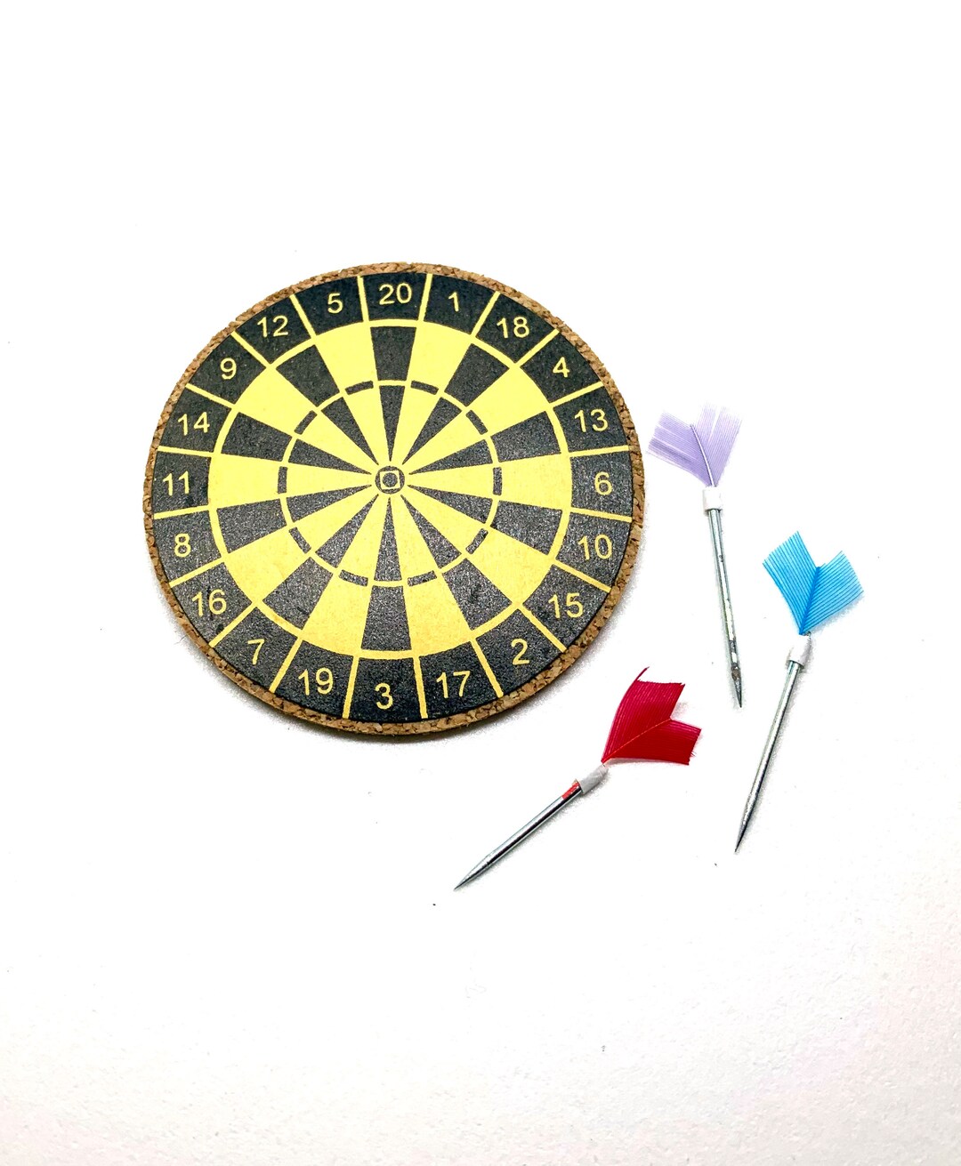 Miniature Dart Board & Darts Collection Dollhouse Game Home Decor ...