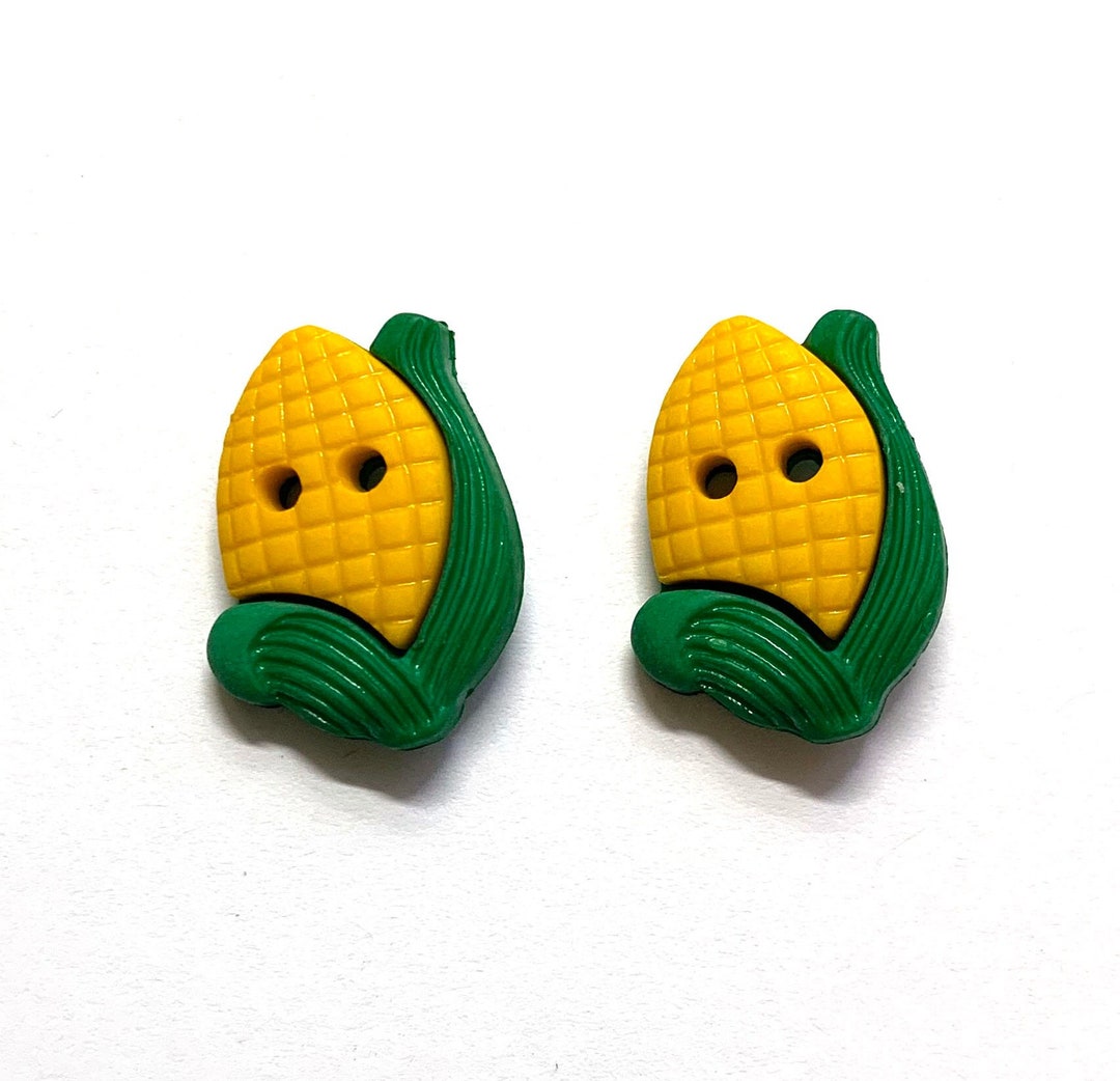 Ear of Corn Buttons Galore 3/4 Sew Thru Flat Backs 767 - Etsy Österreich