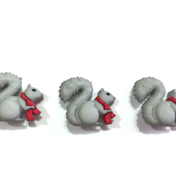 Squirrel Buttons - Etsy