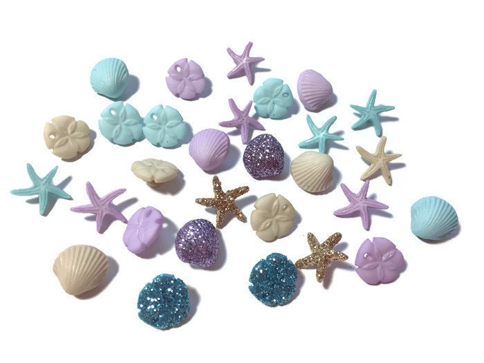 Mini Sea Shell Buttons Clam Tiny Seashells Dress It Up Buttons | Etsy