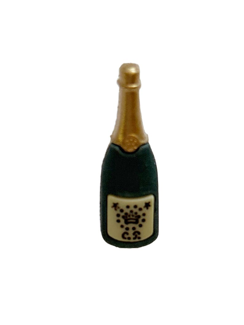 Mini Green Champagne Bottle Buttons Galore Shank Back - 243 - Etsy