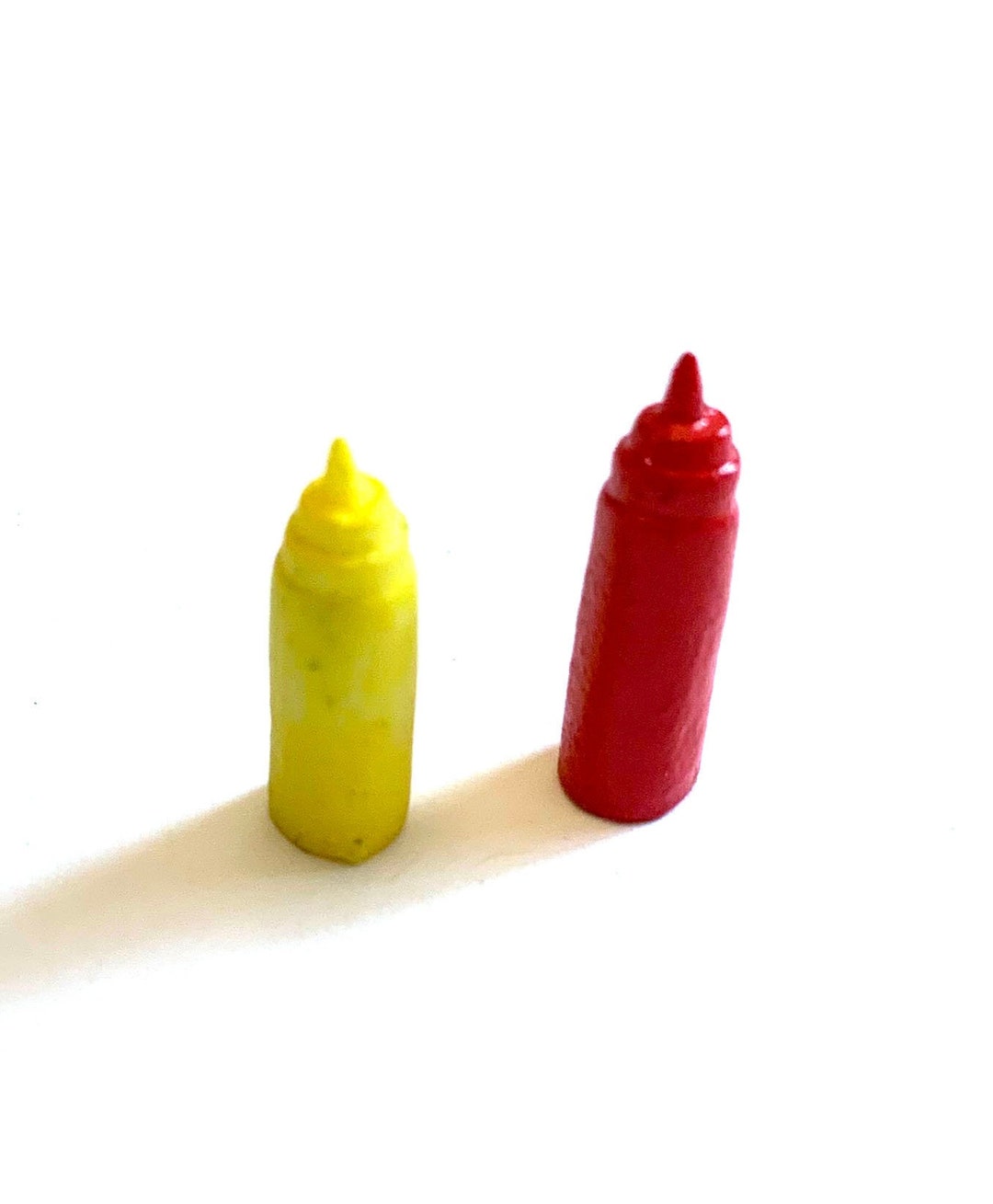 Miniature Food Ketchup & Mustard Dispenser Collection Set of 2 ...