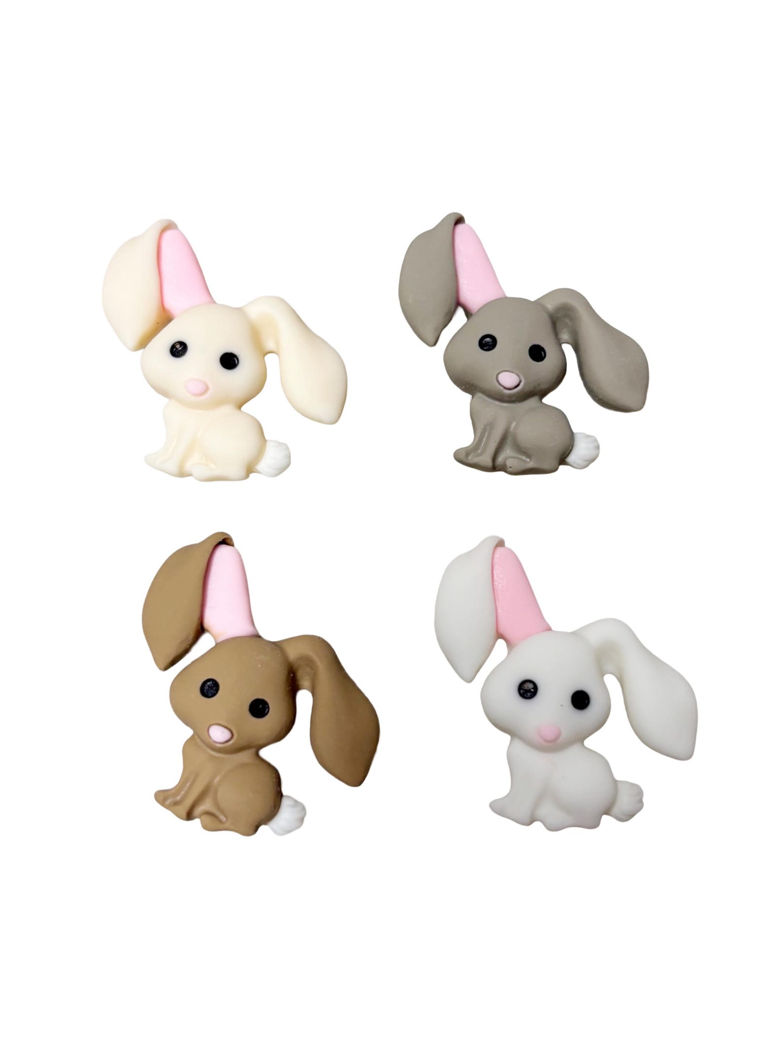 Bunny Embellishment Collection Set of 4 FLAT BACK by Shelly Hunny Bunny ...
