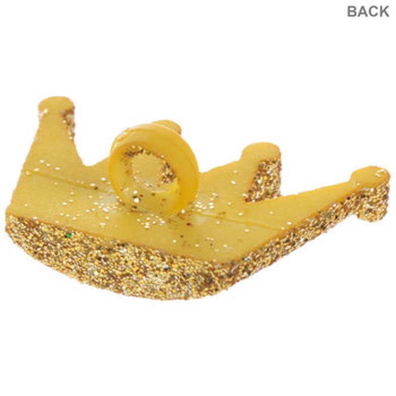 Gold Glitter Princess Crowns Buttons Shank Flat Backs Choice - Etsy