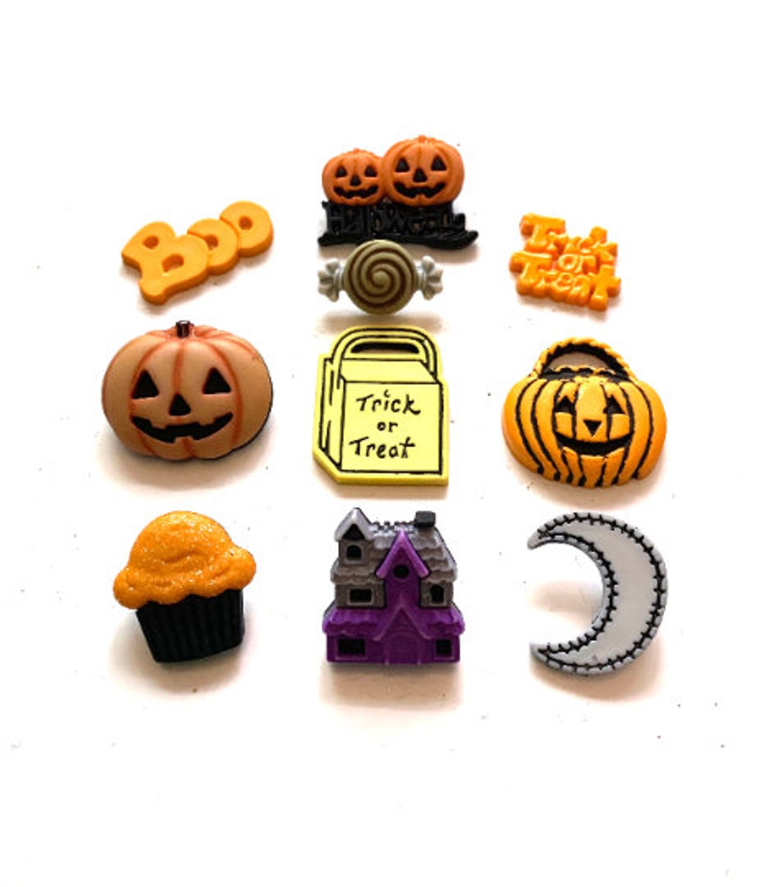 Halloween Nights Buttons Galore Collection Shank Back Buttons & Flat ...