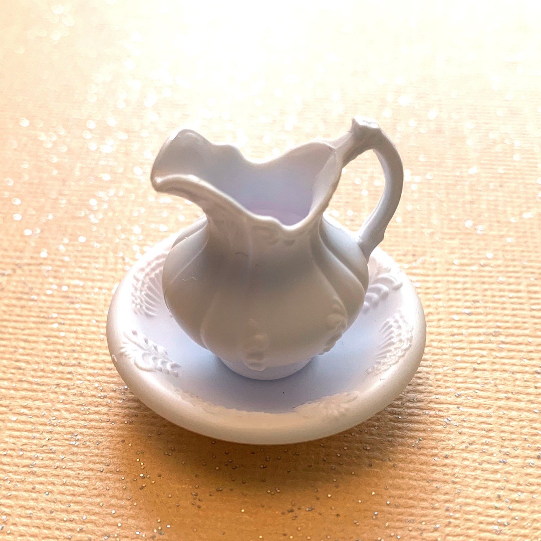 Miniature Pitcher and Bowl Dollhouse Kitchen Home Decor Miniature ...