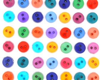 6MM Mini Round NATURAL Buttons Collection Neutral 1/4 Sold by Weight ...