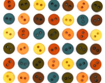 6MM Mini Round NATURAL Buttons Collection Neutral 1/4 Sold by Weight ...