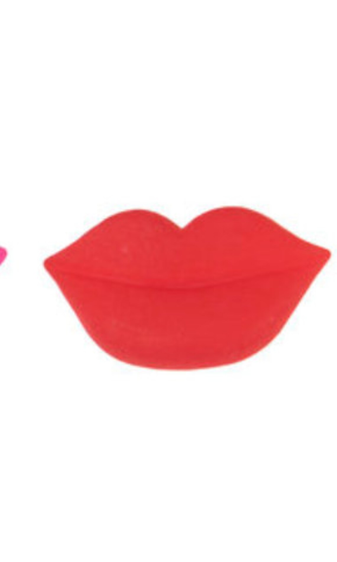 Lips Buttons KISS ME Color Shank Flat Back Choice 90 - Etsy