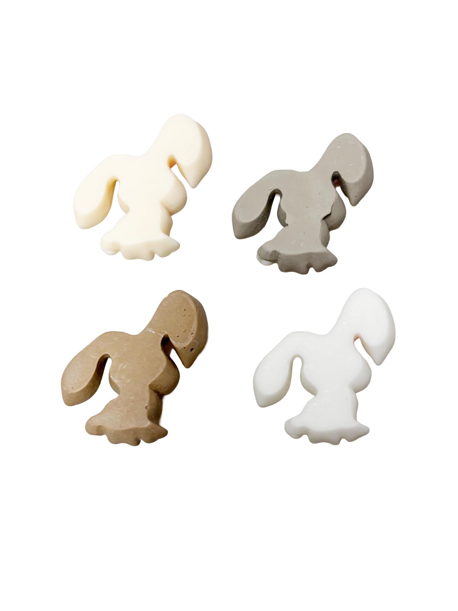 Bunny Embellishment Collection Set of 4 FLAT BACK by Shelly Hunny Bunny ...
