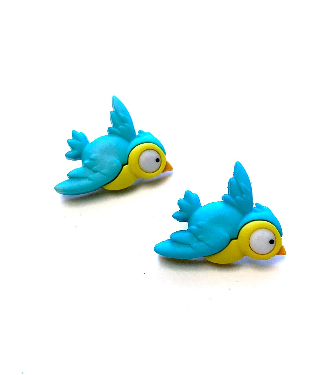 Blue Bird Buttons Yellow Bird Brain Shank Back Jesse James Dress It up ...