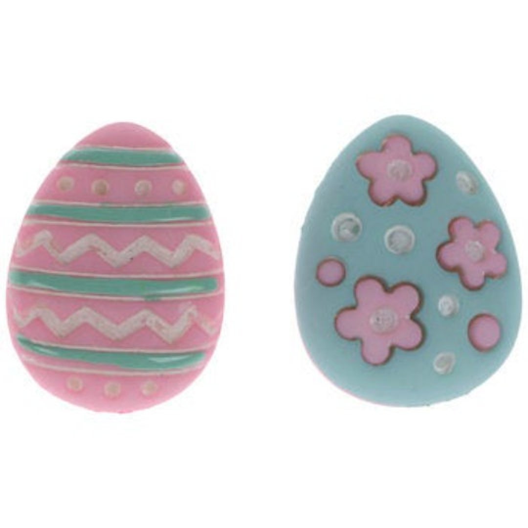Easter Painted Eggs Buttons Collection Shank Flat Back Choice - 1167 B ...