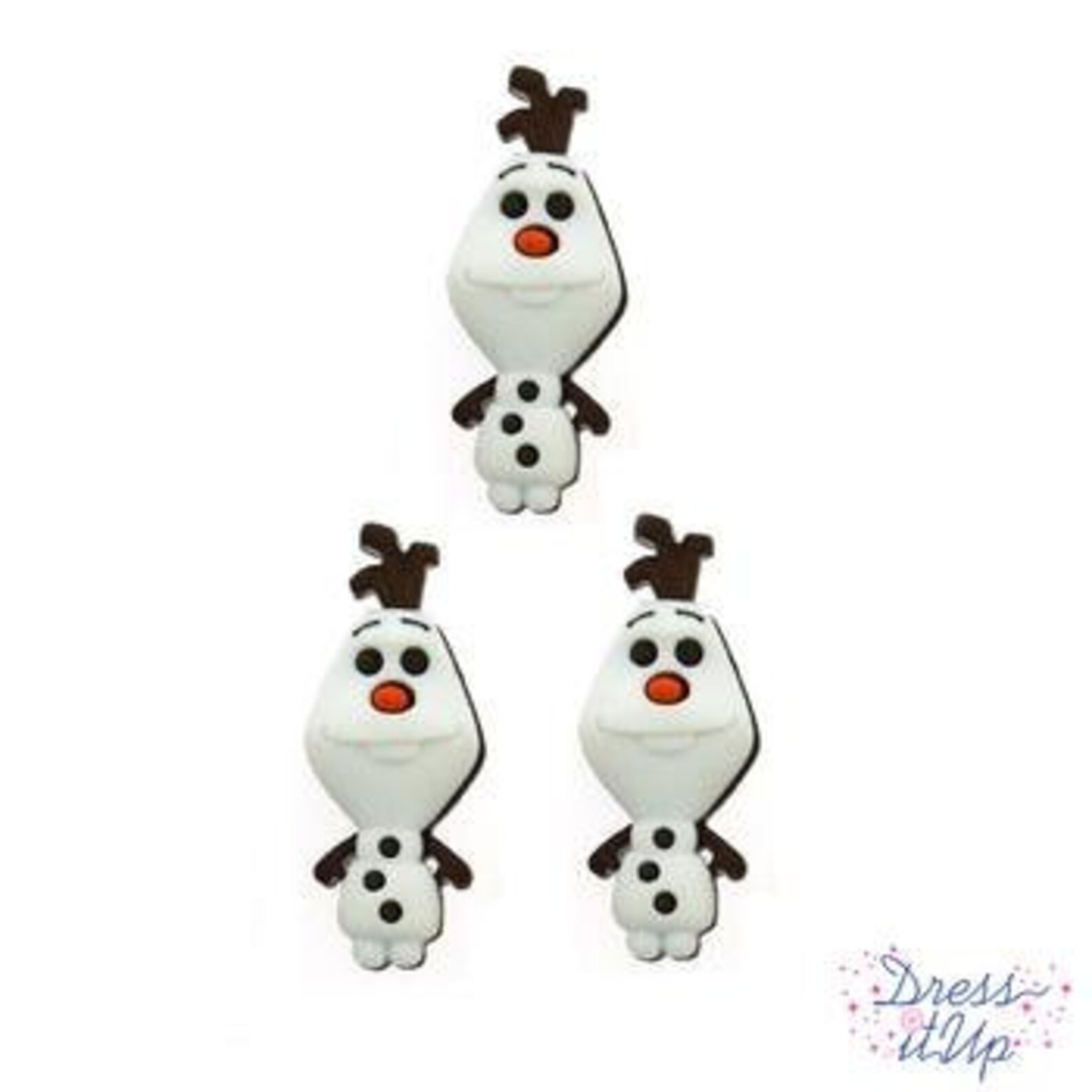 Disney Frozen Olaf Buttons Elsa Anna & Olaf Snowman Shank Back | Etsy